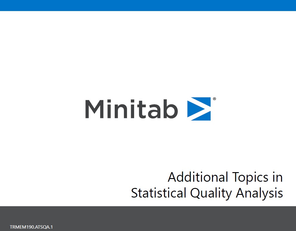 Training Course – SQA - Solution Center : Minitab Authorized Partner